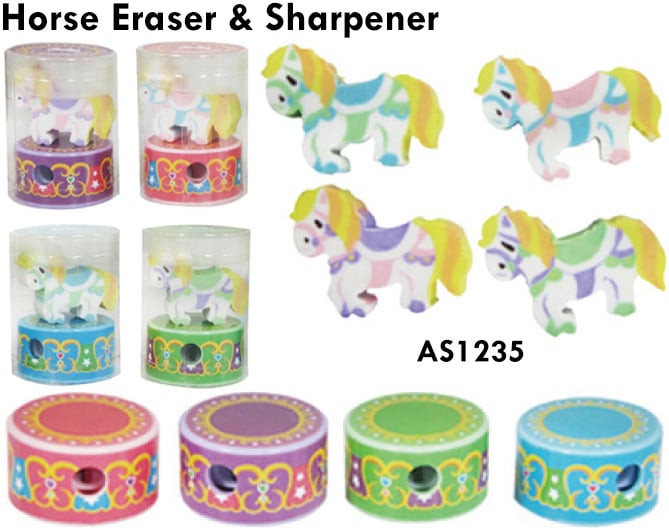 HORSE ERASER & SHARPENER | Taiwantrade