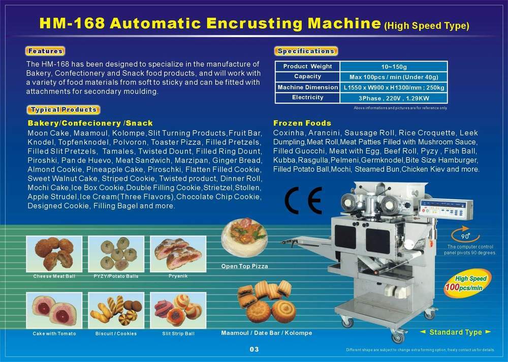 Automatic Encrusting Machine,High Speed Type, Shaping Optional ...
