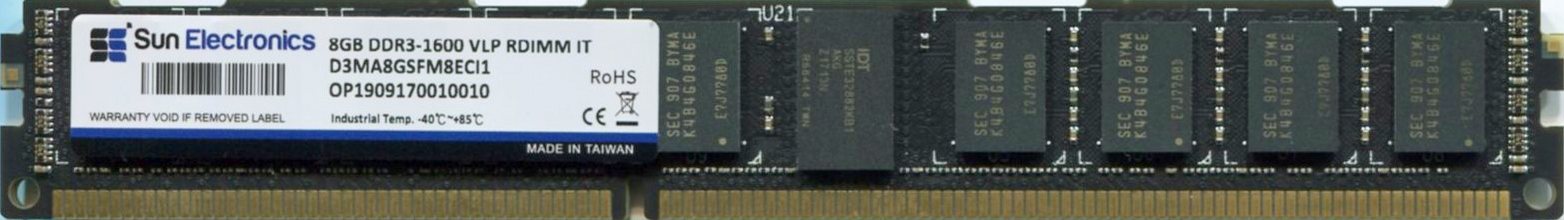 Memory Modules - DDR4 Server/Workstation WT (Wide Temperature) VLP DIMM ...