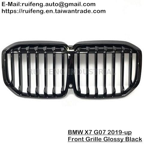 Front Grille M-Performance Glossy Black W/ Camera Hole, For BMW X7 G07 ...
