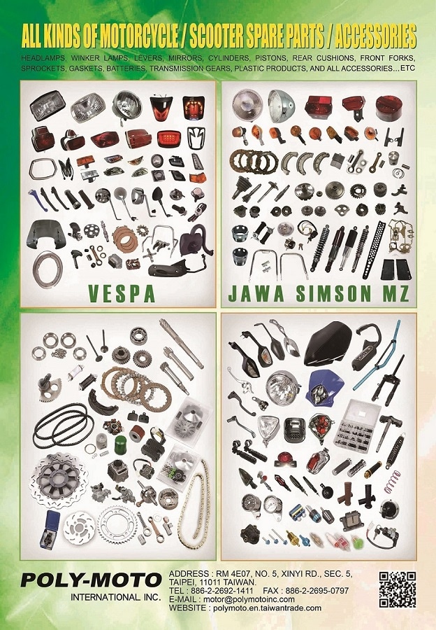 Motorcycle Spare Parts & Accessories | Taiwantrade