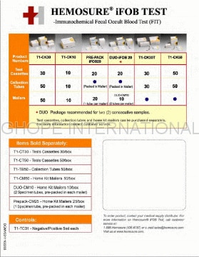 HEMOSURE iFOB Test, First Sign Drugs of Abuse, Infectious Disease Test ...