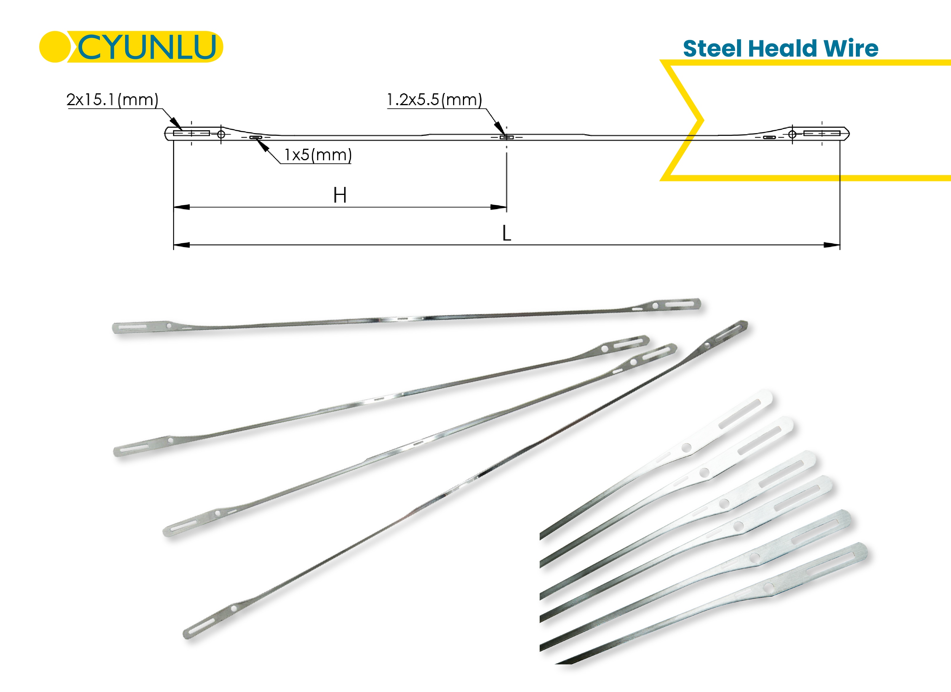 Steel Heald Wire For Textile Machine Parts, Textile Steel Heald Wire ...