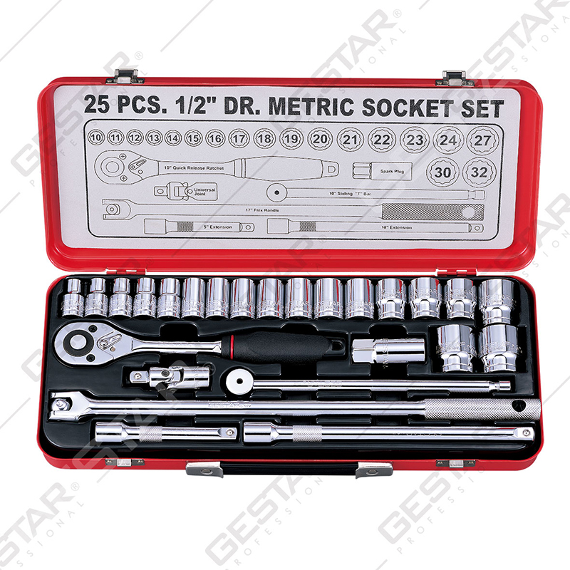 1/2" Dr. Socket Set - 25 Pc. | Taiwantrade