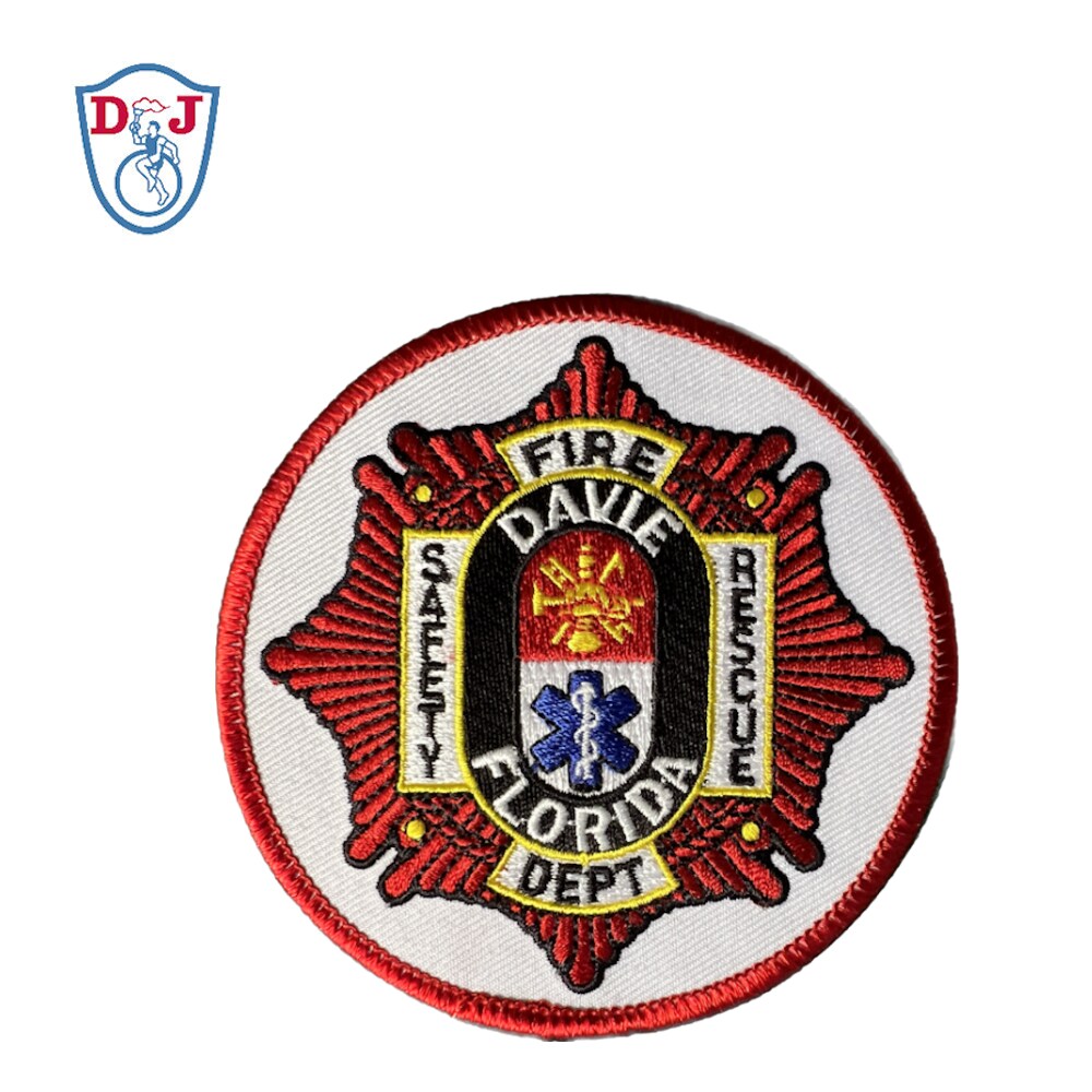 Custom Made Twill Embroidery Fire Fighter Patches Manufacturer ...