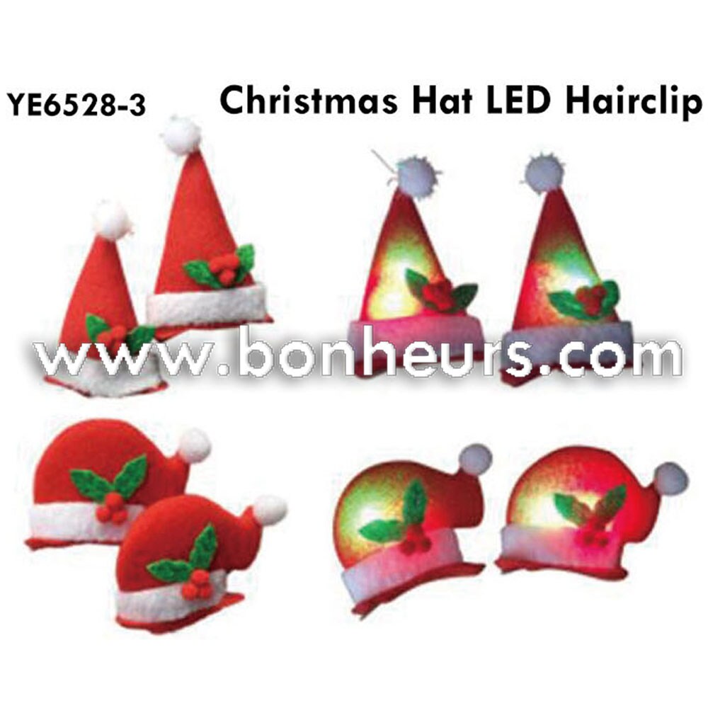 CHRISTMAS HAT LED HAIRCLIP | Taiwantrade.com