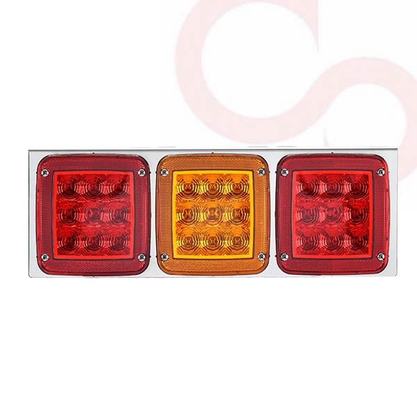 LED lights for trucks, taillight, Red/Amber/Red light,L shape ...