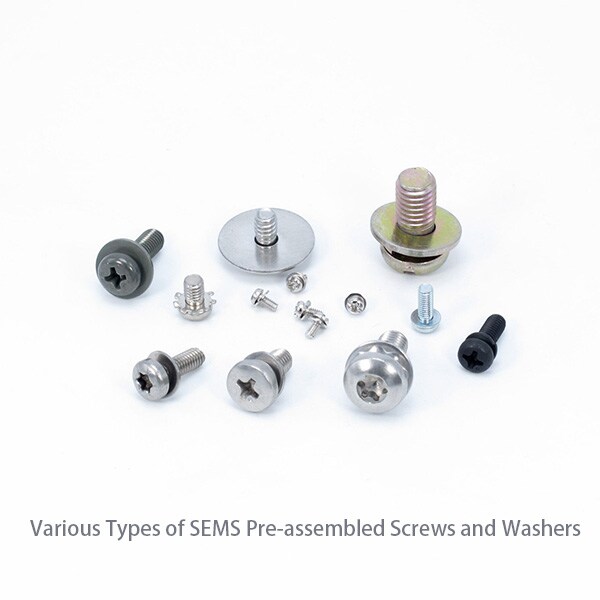 Various Types of SEMS Pre-assembled Screws and Washers | WEI SHIUN ...