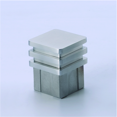 Stainless Steel Square Tube Flat Top End Cap - 3 Layers | Taiwantrade