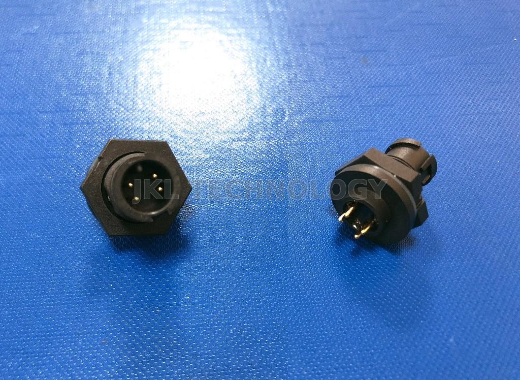 A size 4Pin Male Front Panel Mount Connector, IP67 | Taiwantrade
