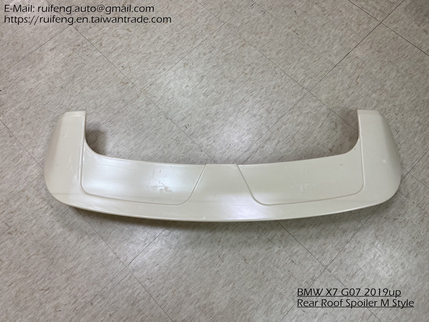 Rear Roof Spoiler, M Style, Hard ABS Plastic, For BMW X7 Series G07 ...