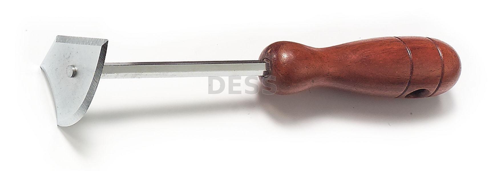 Contour Molding Scraper, Round Wood Handle | Taiwantrade