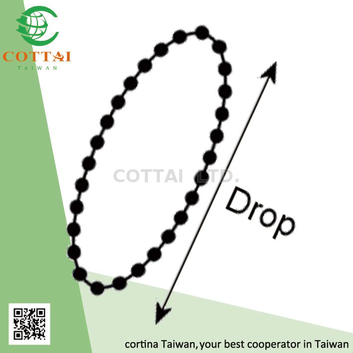COTTAI Roller Blind, Ball Chain Loop, Nickel Plated Steel 4.5*6mm ...