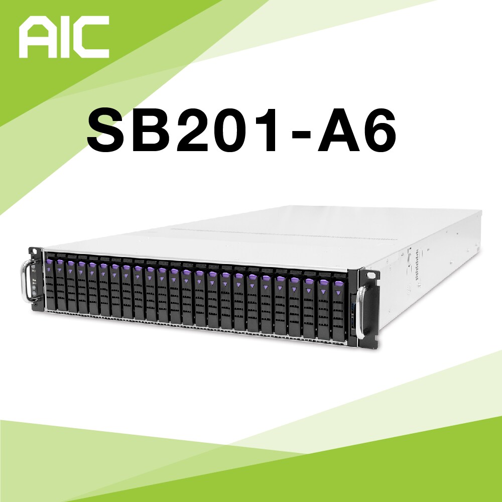 AIC 2U 24-bay Storage Server (SB201-A6) | Taiwantrade