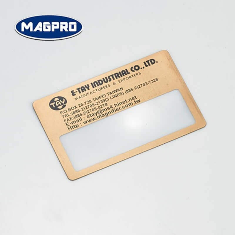 3x Card Sized Magnifier For Promotion Or Business | Taiwantrade