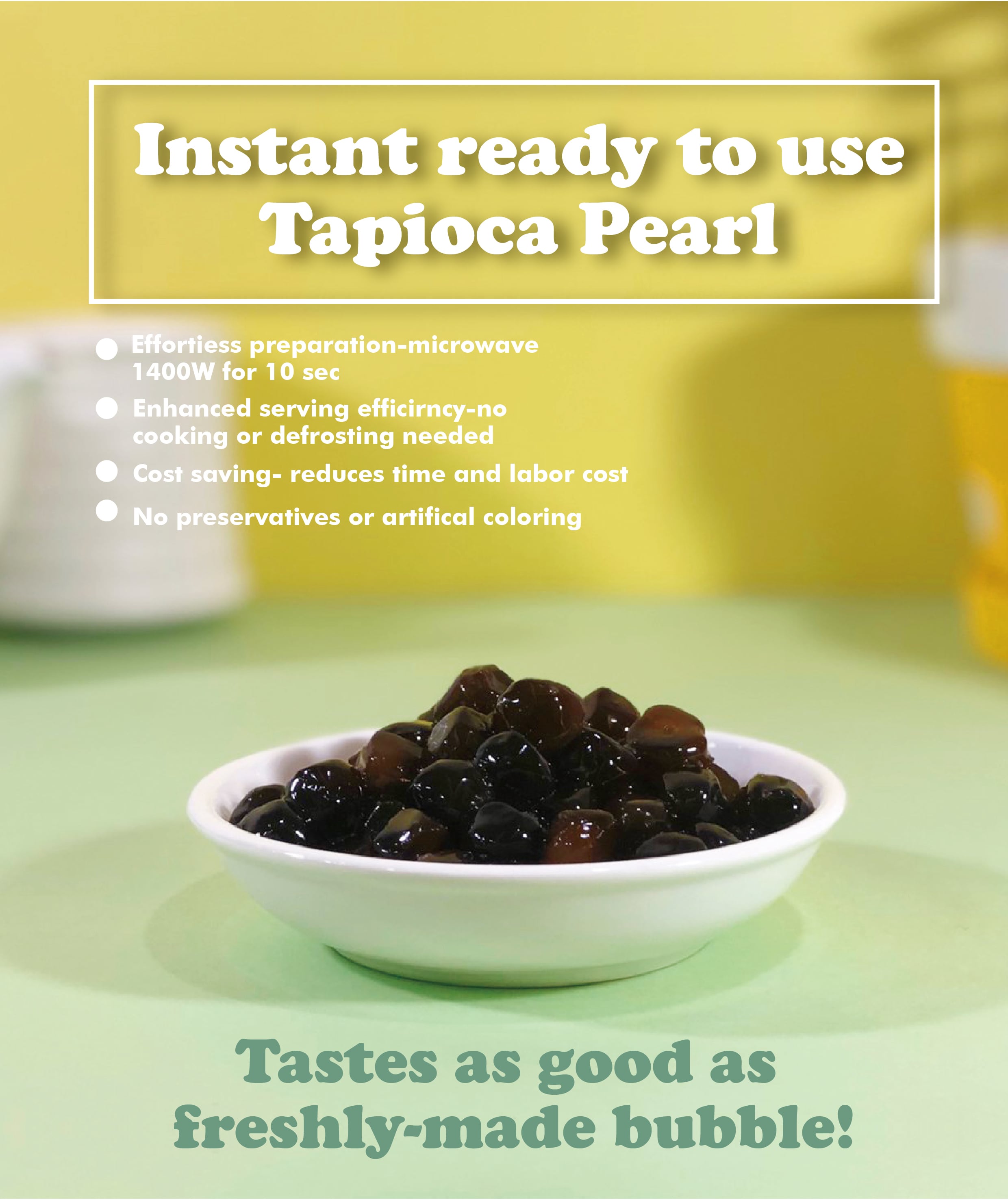 Taiwan Tapioca Pearls ( Instant Tapioca Boba) | LI CHENG BIOTECHNOLOGY ...