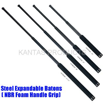 Steel Expandable Batons - NBR Foam Handle Grip (includ Nylon Holder ...