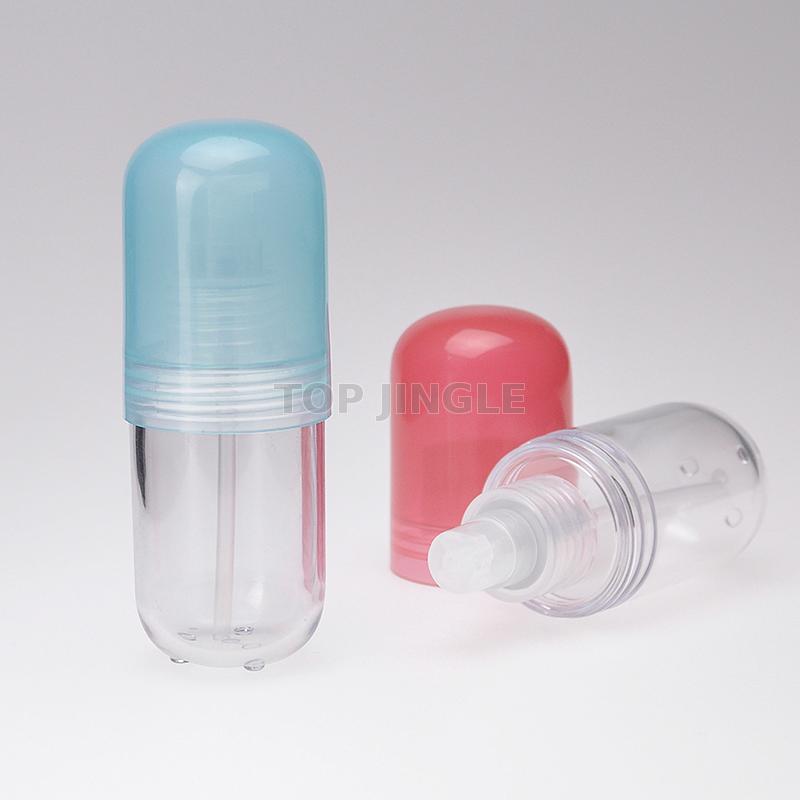 Large Portable pill shape spray bottle with blue lid | Taiwantrade