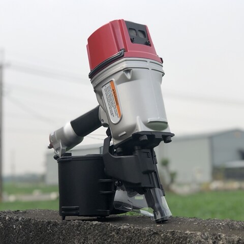 Pneumatic Staple Gun Heavy Duty Coil Nailer for Wood Case, MAX CN100 ...