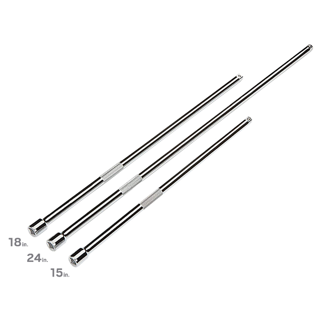 3 PCS 3/8" DRIVE LONG EXTENSION BAR SET | Taiwantrade