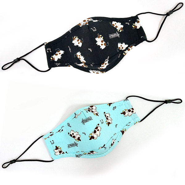 3D Re-usable Protective Cloth mask with flexible nose wire and ...