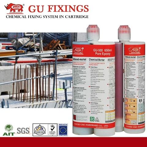 Pure Epoxy Resin Mortar For Reinforcement Bar In Concrete Construction ...