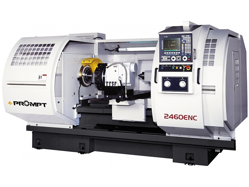 CNC Lathe Flat Bed Machine 20" / 22" Series - High Precision Flat Bed Lathe CNC Machining ...