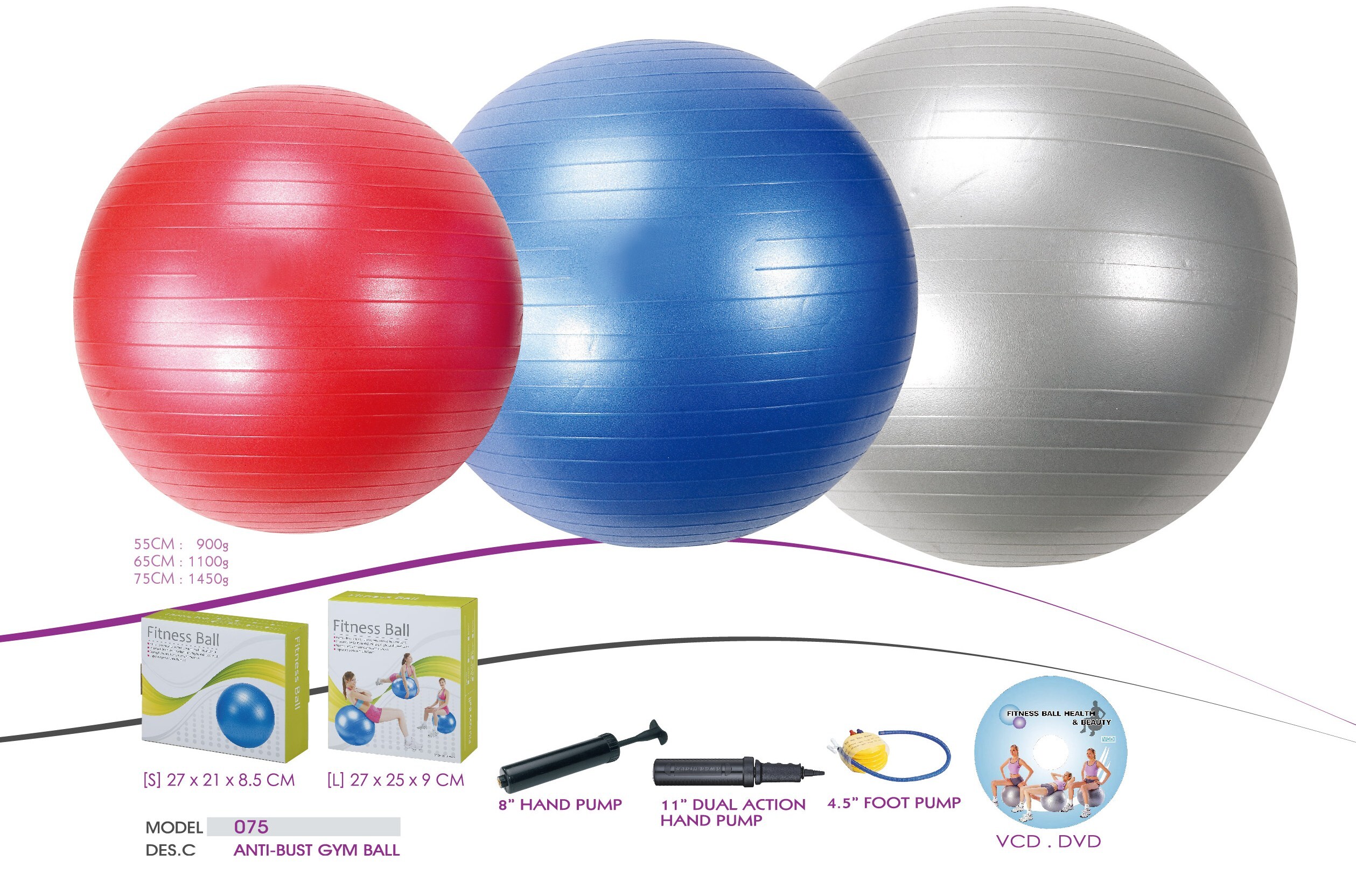 Anti-Bust Gym Ball 075 | Taiwantrade