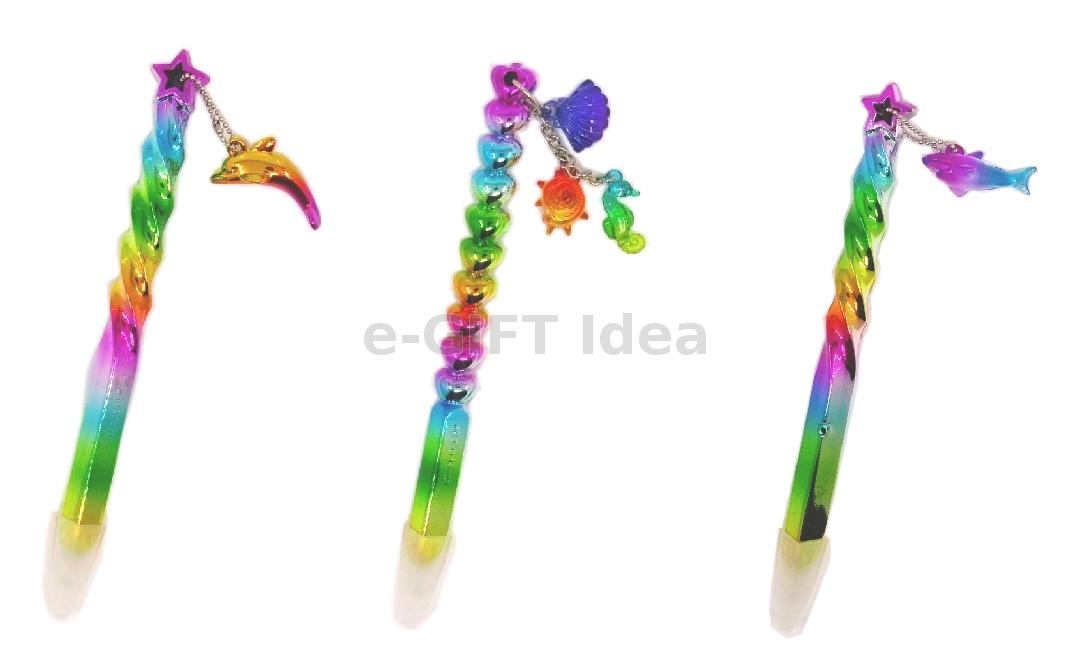 Metallic Rainbow Pen (with charms) | Taiwantrade