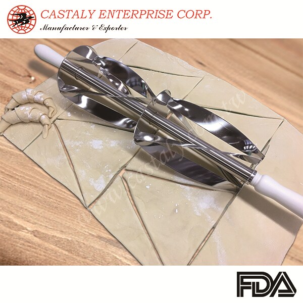 Bakeware Utensils Croissant Tools Two Cutting Wheels Croissant Bread ...