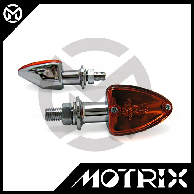 Universal arrow indicators amber lens/white base with E-mark | Taiwantrade