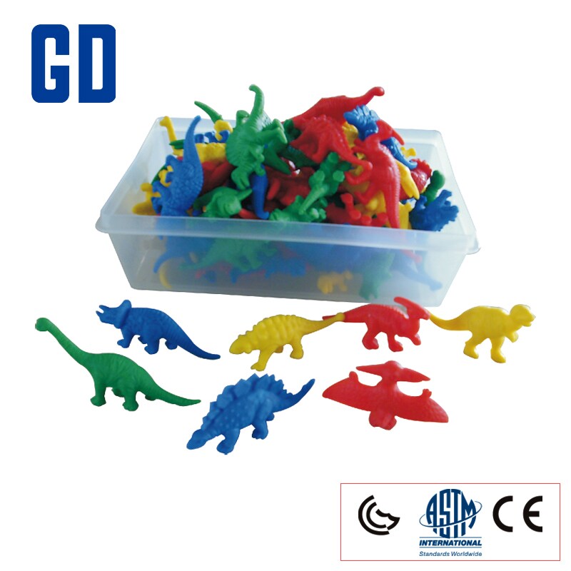Boxed Dinosaur Counters 64pcs 8shapes 4colors | GD-TSENG ENTERPRISE CO ...