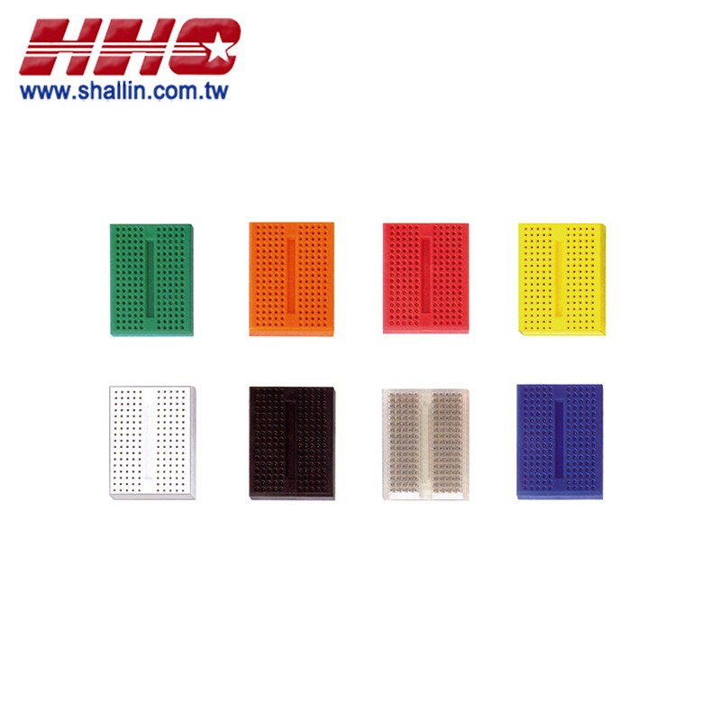 Solderless breadboard 170 tie points, round hole with 2 pcs screws ...