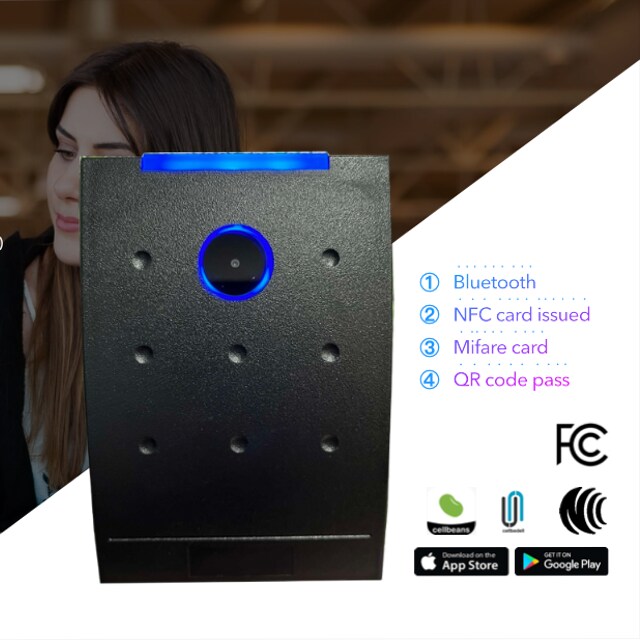 Cellbedell NU1 CA2301 NFC/BLE smart access control reader with keyless ...