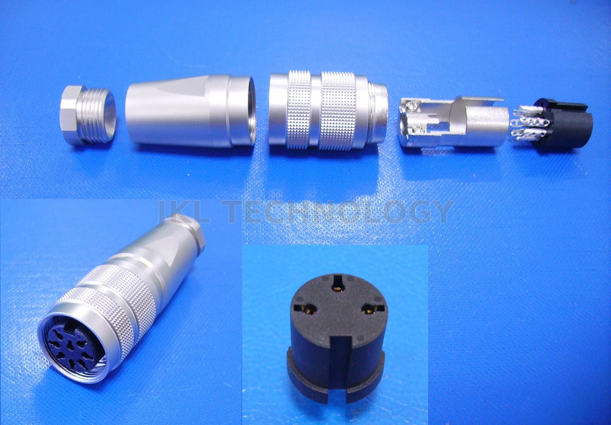 M16 3Pin Female Connector, Assembly Type, IP67 | Taiwantrade.com