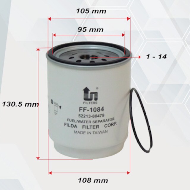 Fuel/ Water Separator Filter With Open Port Bowl 20879806 | Taiwantrade