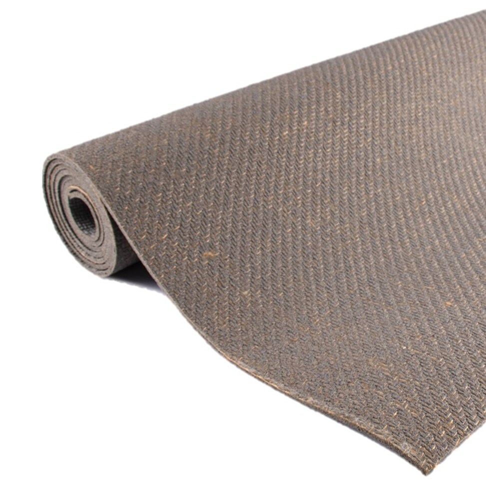 Customized natural rubber yoga mat - Jute design | Taiwantrade