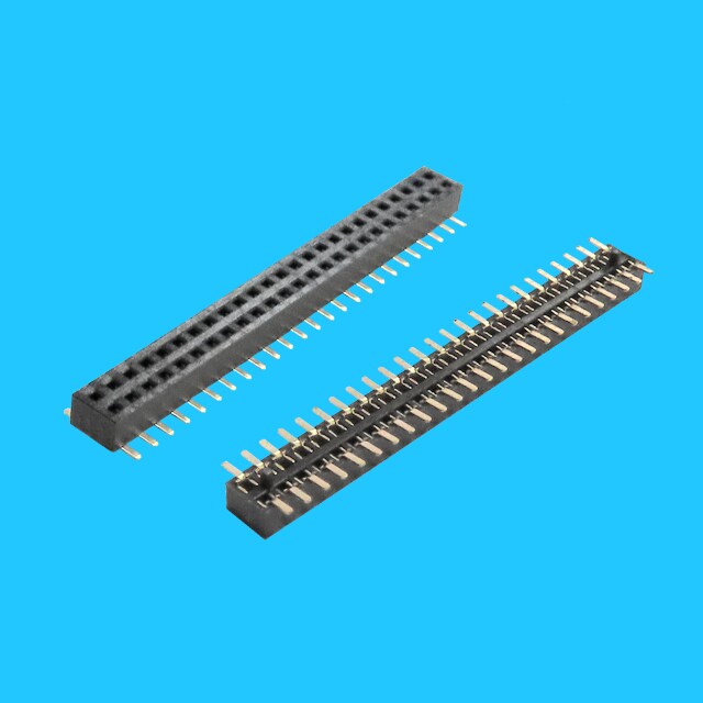 1.27x1.27mm female header pcb smt H:2.2mm | Taiwantrade
