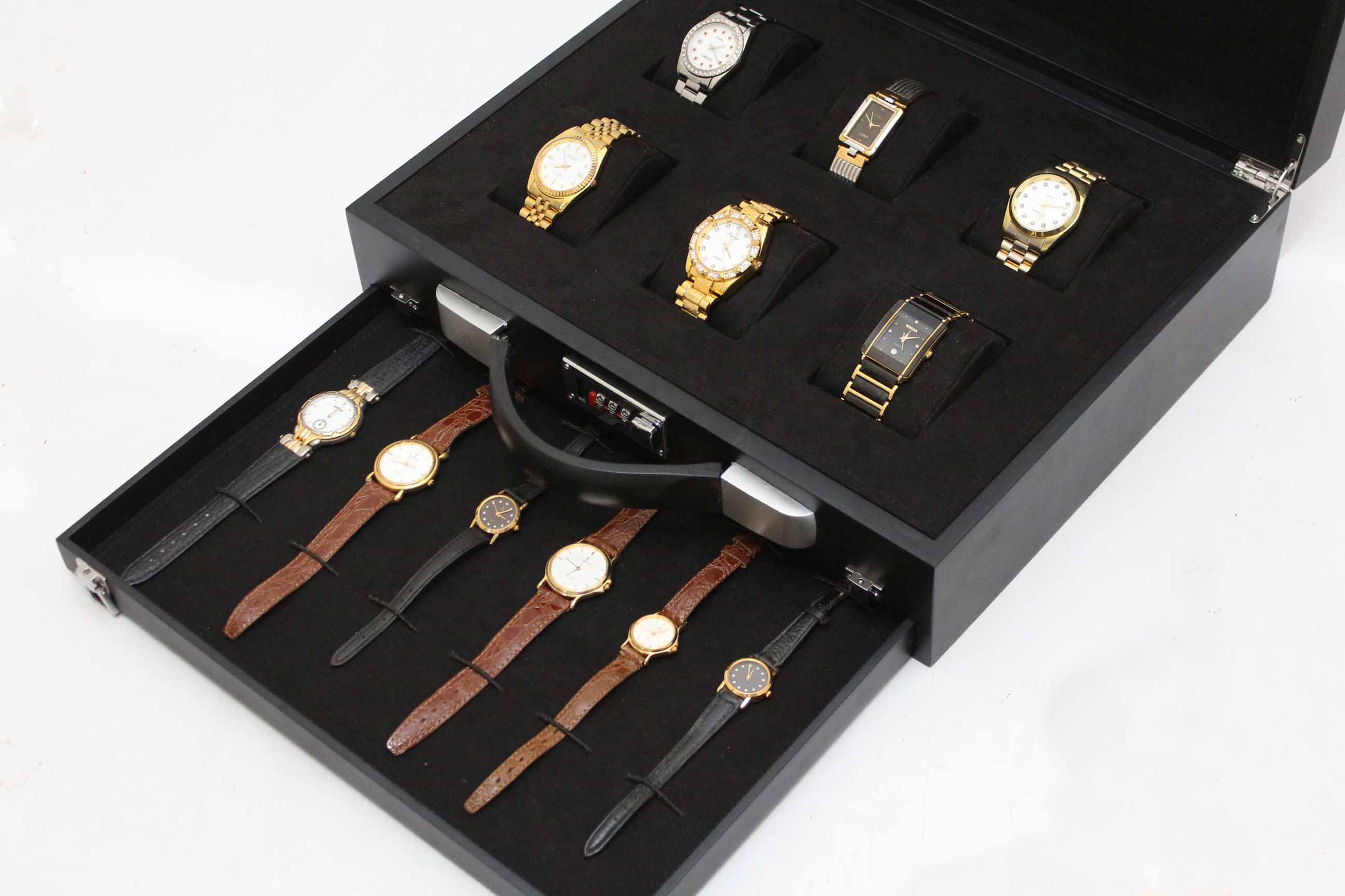 Custom Watch Storage Briefcase with Carry Handle | Taiwantrade
