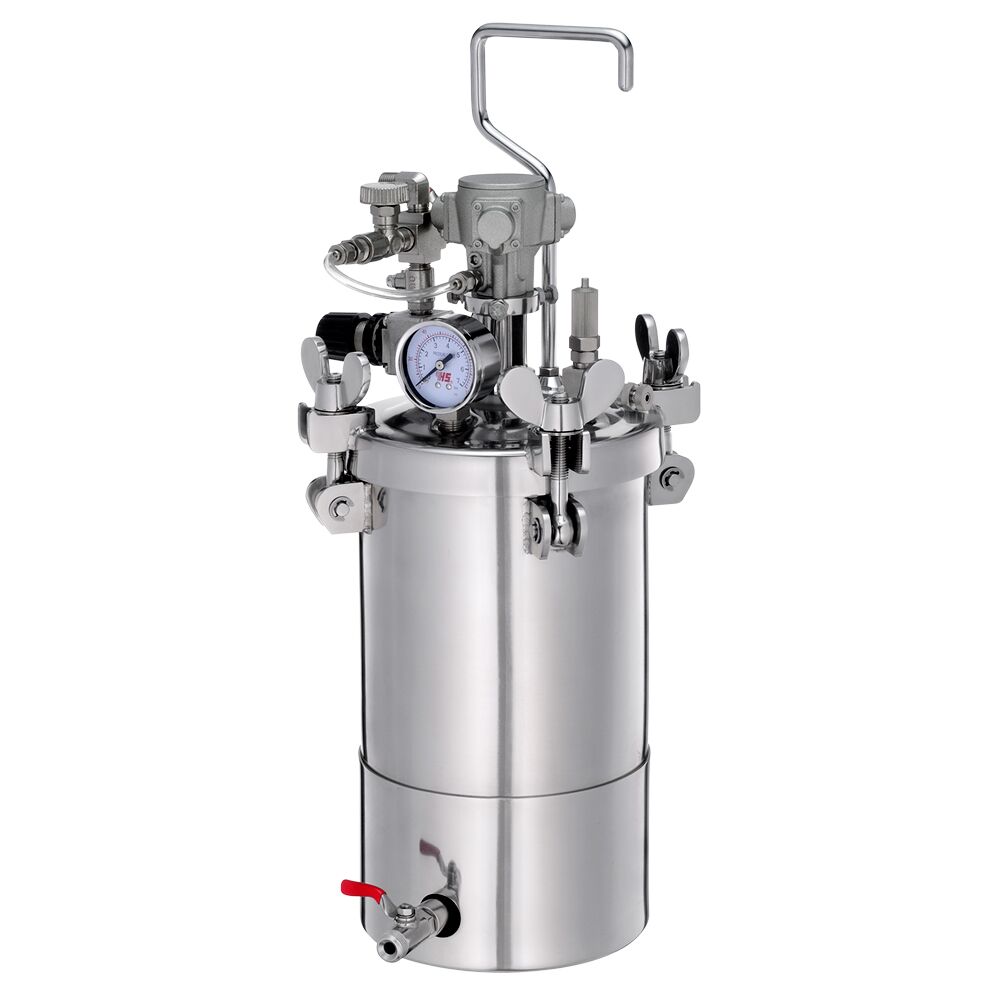 stainless steel ss 4L air agitator air mixer Paint pressure pot | Taiwantrade
