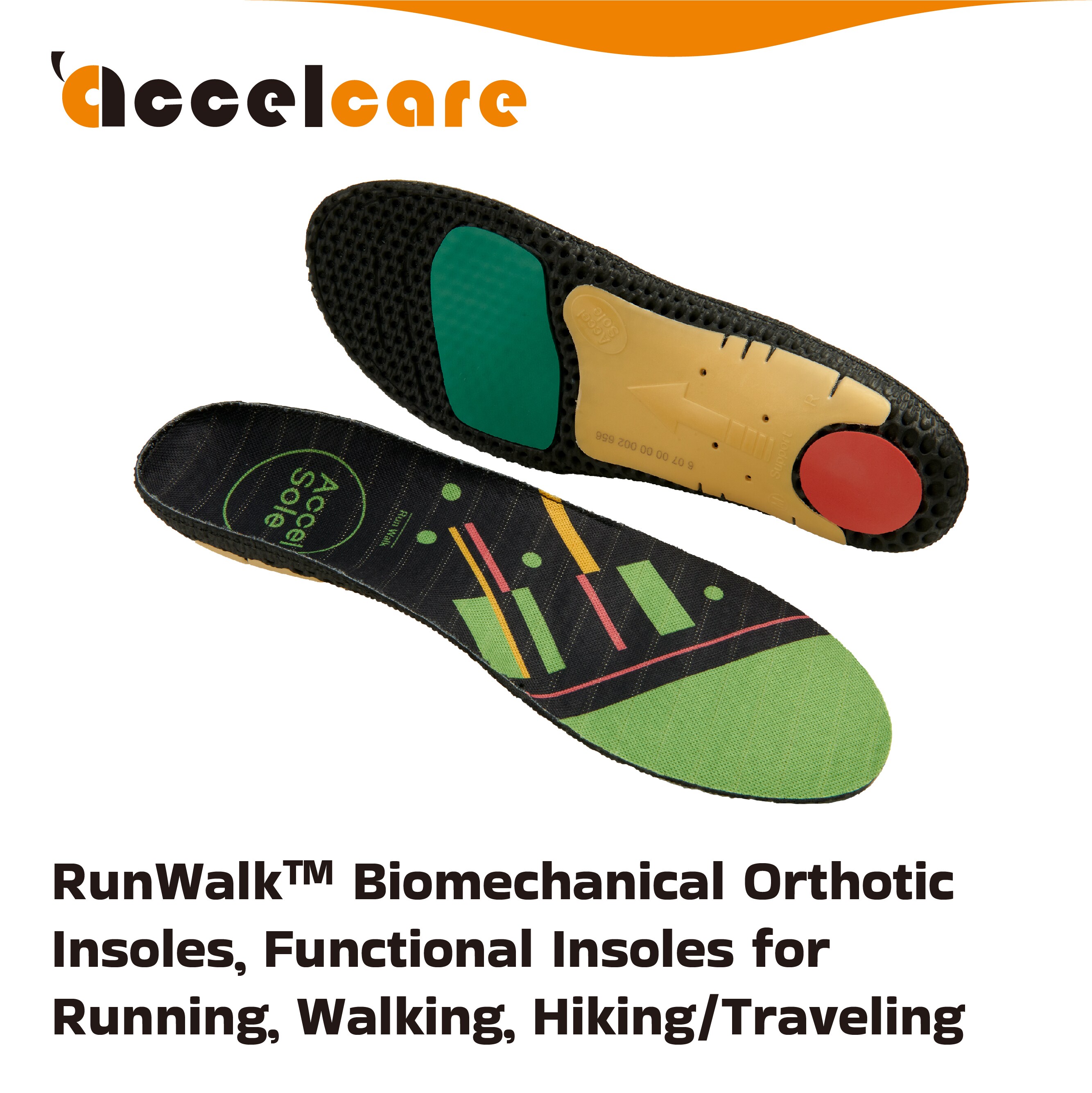 Biomechanical Orthotic Insoles, Functional for Running and Hiking ...
