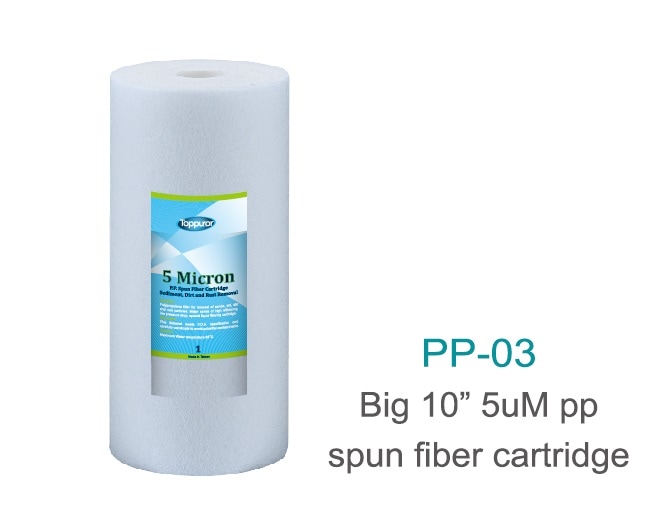 Big 10" 5uM PP spun fiber cartridge | Taiwantrade