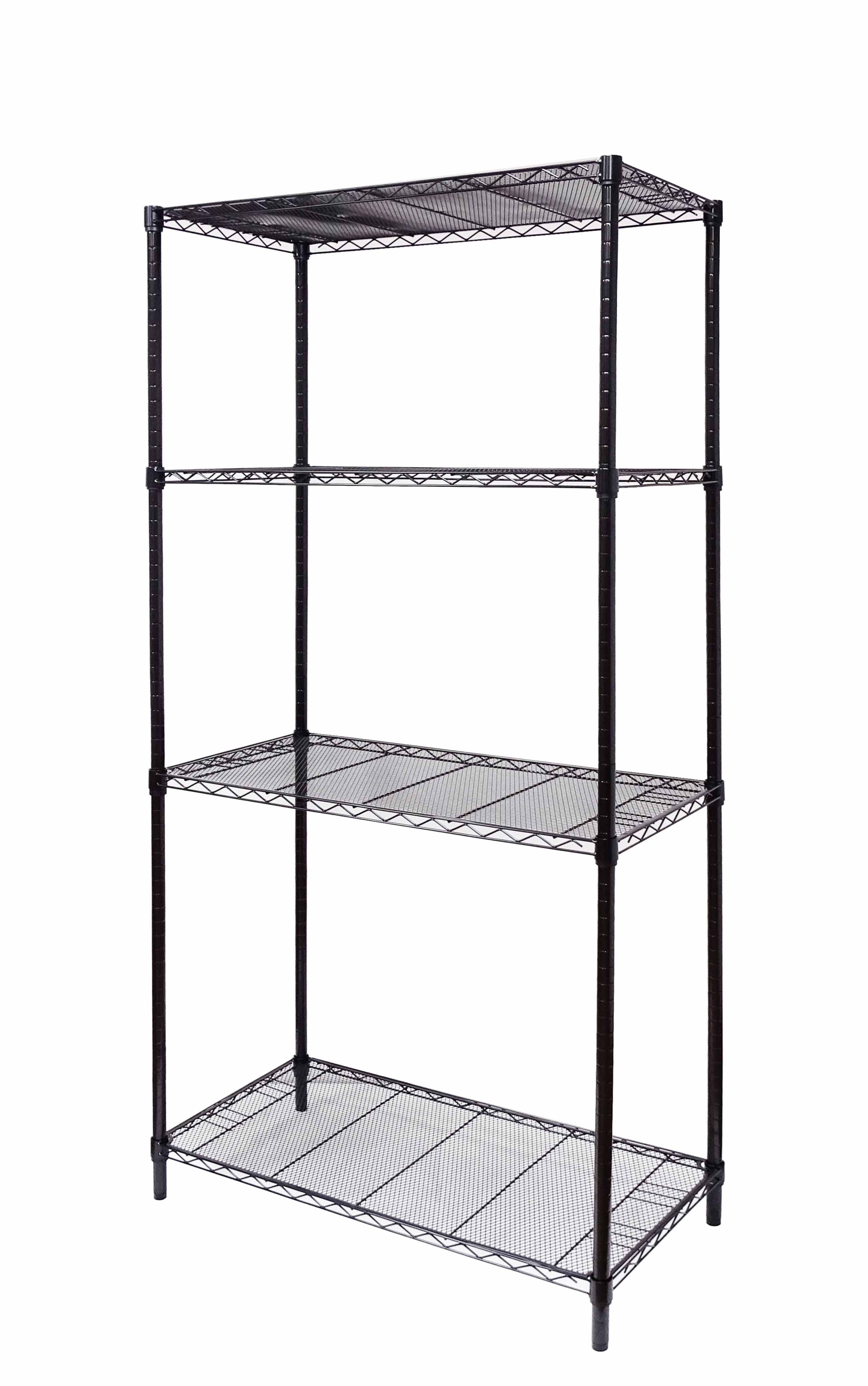 4-Tier Shelving rack_ Mesh wire shelving | Taiwantrade.com