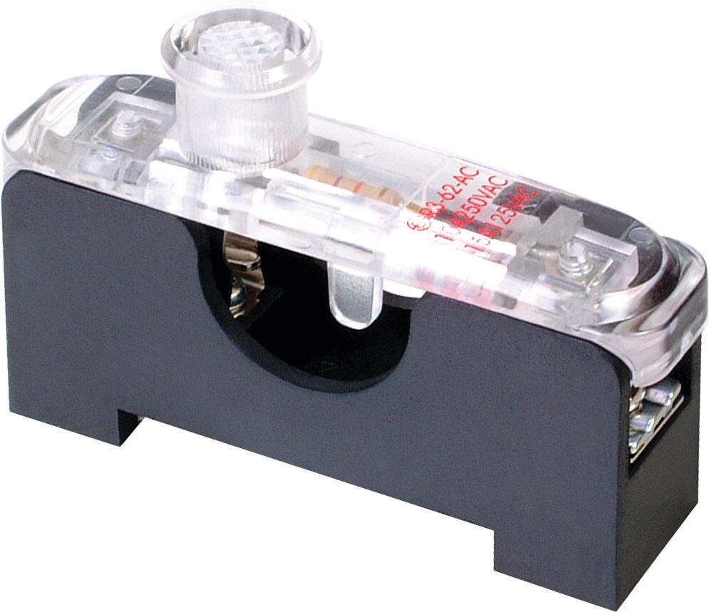 Fuse Holder 15A 125V/ 10A 250V AC, LED Warning Light | Taiwantrade