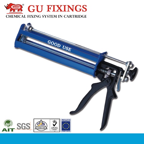 Double Barrel Mortar Injection Manual Dispensor Gun | Taiwantrade