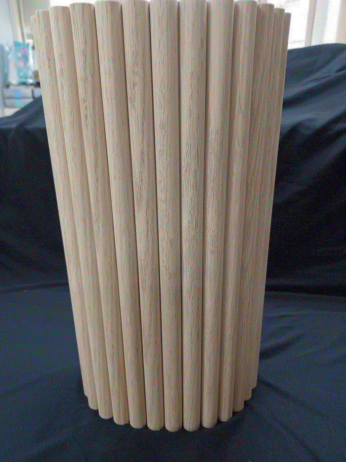 Flexible Half-Round Solid Wood Panel for Wall/Ceiling Covering and ...