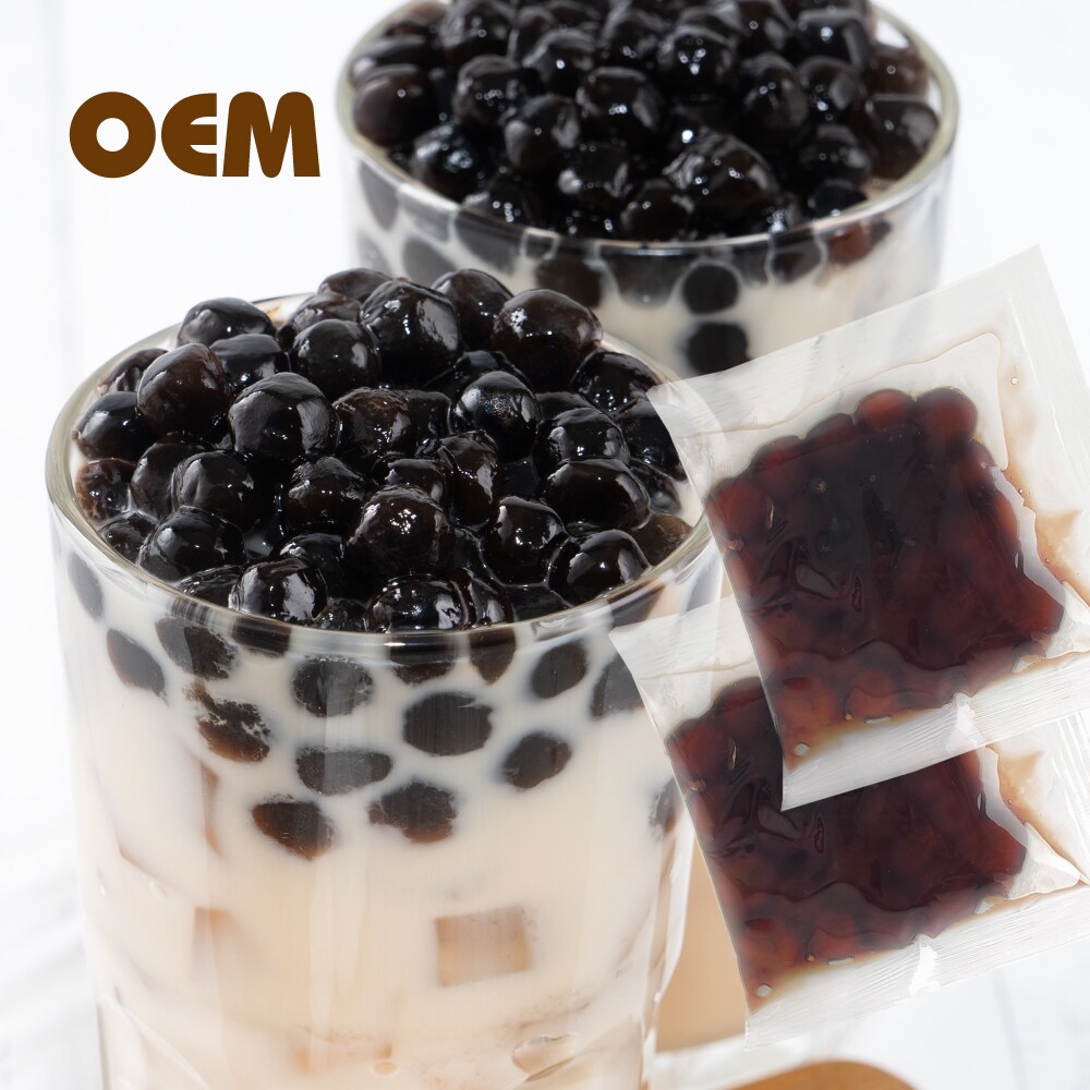 OEM Black Tapioca Pearls 30g Instant Boba Pack For Bubble Tea ...