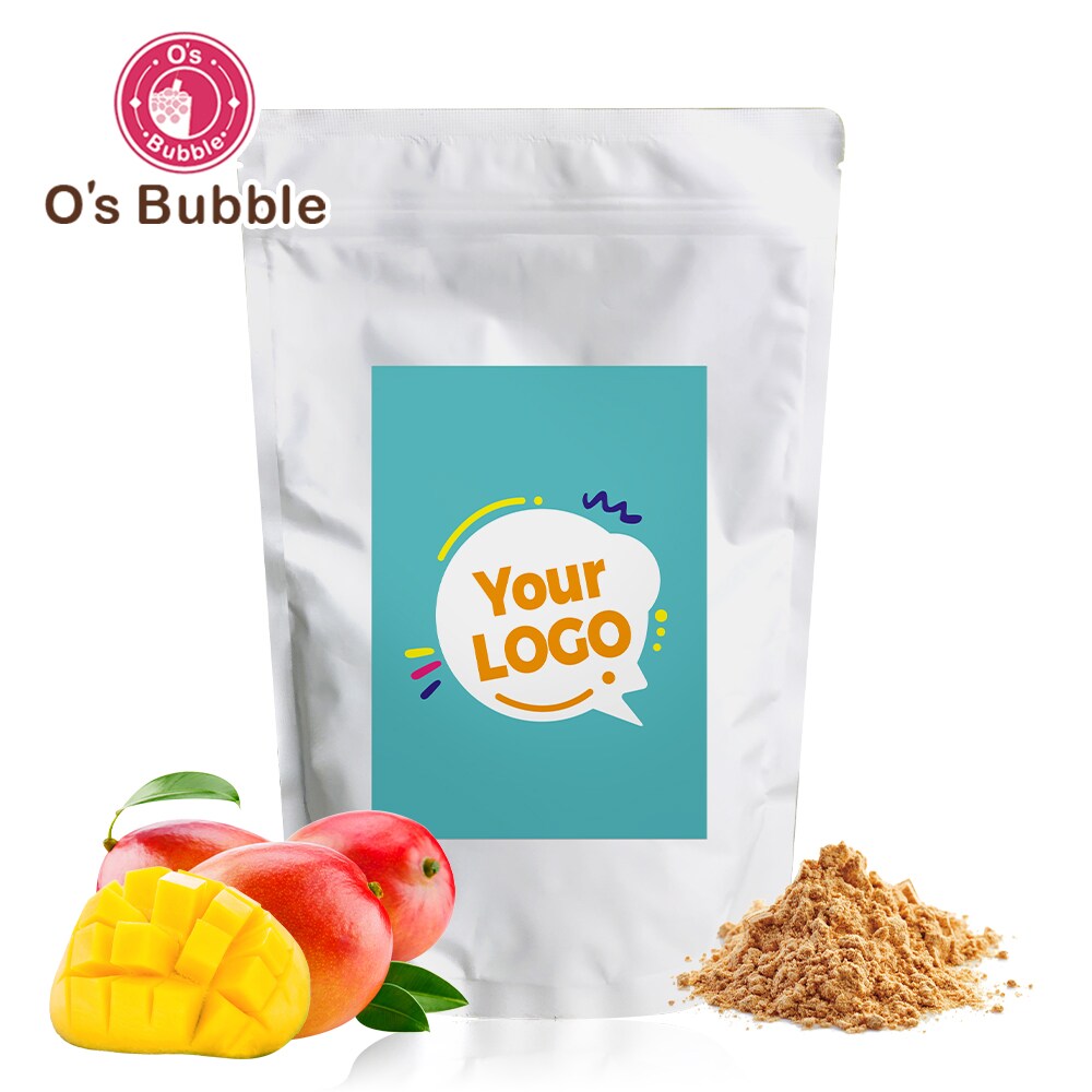 door to door shipping 1kg 3 in 1 instant bubble milk tea mango powder ...
