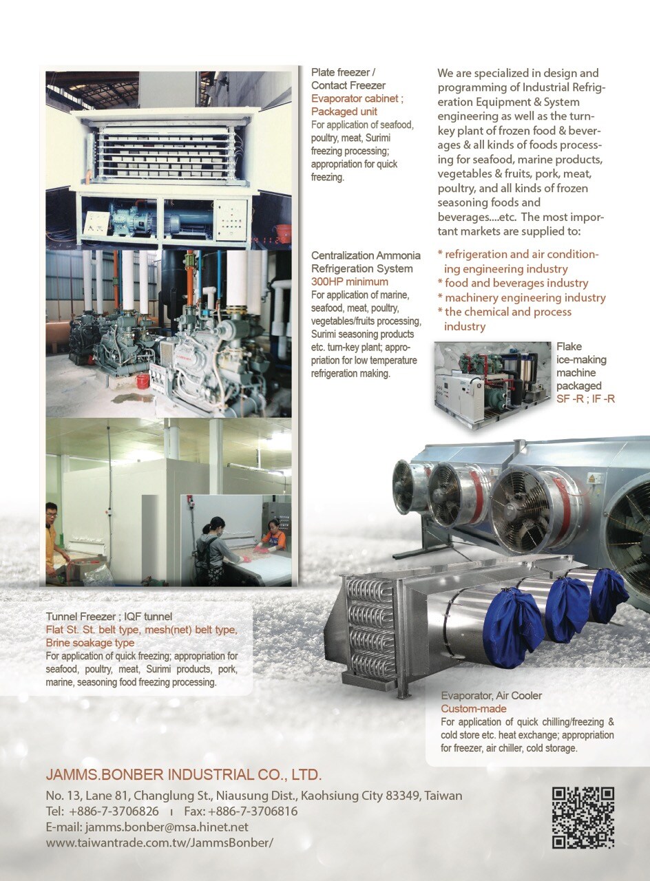 IQF tunnel freezer; quick frozen for sea foods, meat, burger. Suitable ...