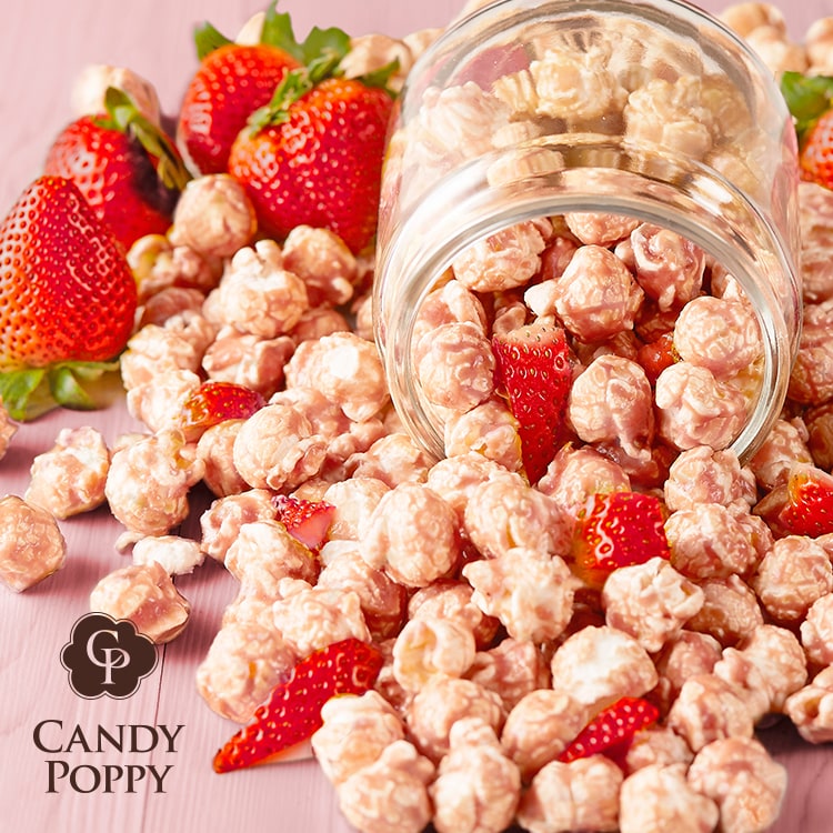 Candy Poppy Coated Popcorn - Strawberry | Taiwantrade